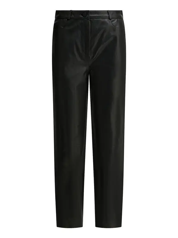 Loulou De Saison Lambskin Trousers - Black