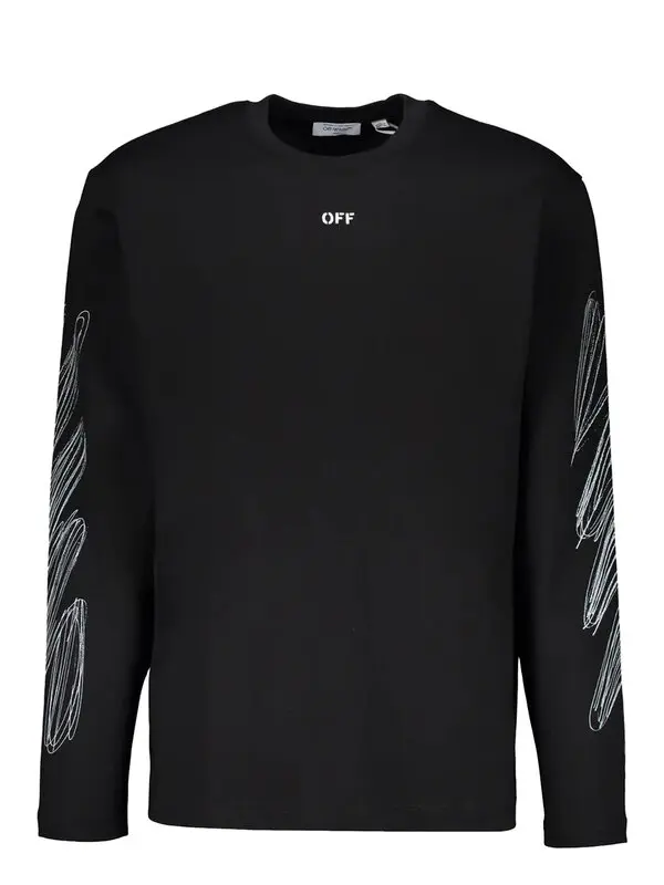 Off-White Long Sleeve T Shirt - Black