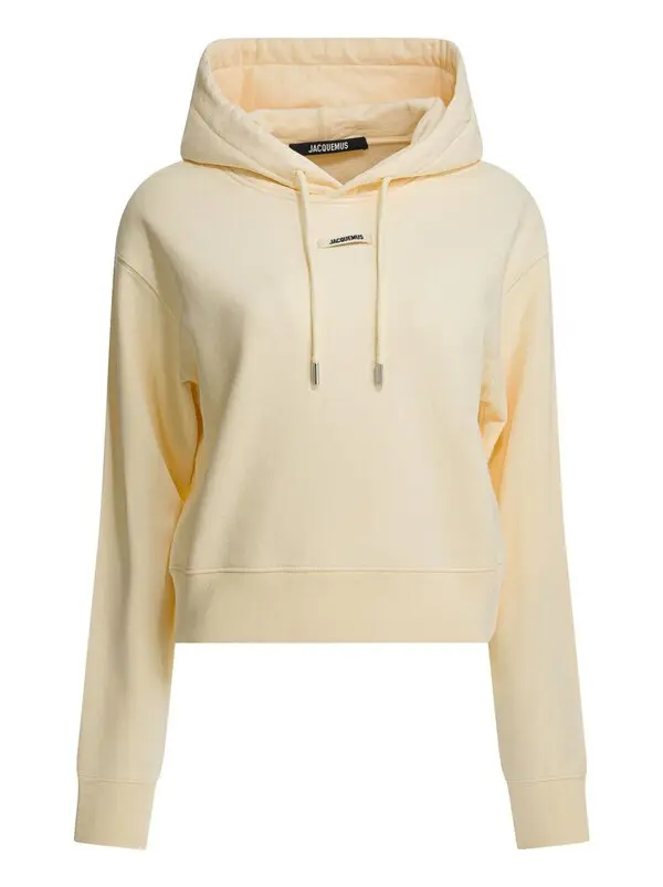 Jacquemus Grosgrain Hoodie - Beige