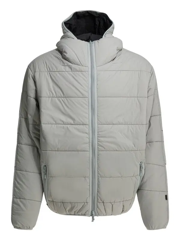 DAIWA PIER39 Nylon Reversible Short Down Jacket - Silver