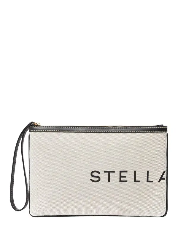 Stella McCartney Smc Canvas Pouch - Ecru