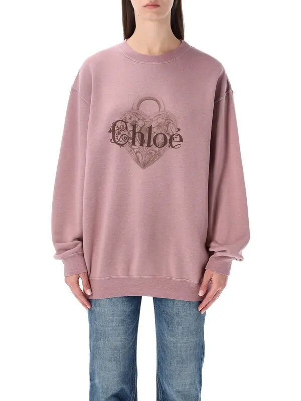 Chloé Oversized Sweatshirt - Dreamy Rose