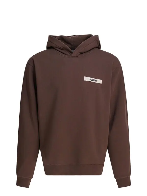 Jacquemus Gros Grain Hoodie - Brown