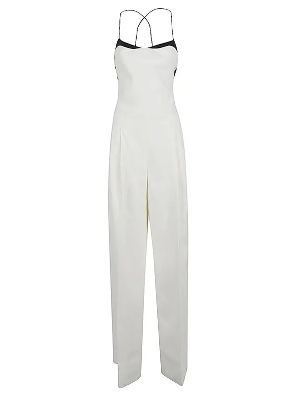 TOM FORD Silk Long Jumpsuit - White