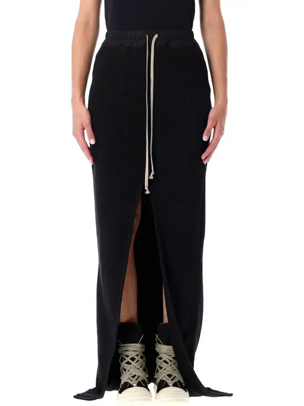 Rick Owens Phleg Pillar Long Skirt - Black