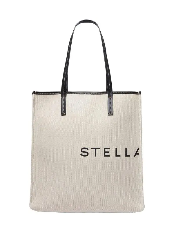 Stella McCartney Large Canvas Tote Bag - Ecru