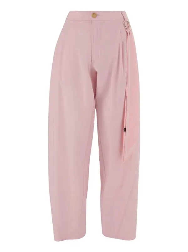 DARKPARK Phebe Cotton Trousers With Decorative Detail - Pink