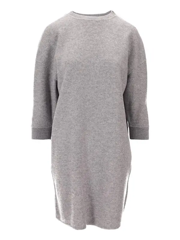 Max Mara Abito In Jersey - Grigio Medio