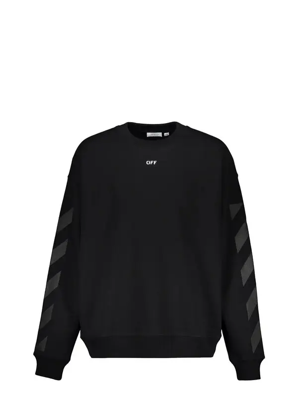 Off White Logo Sweatshirt - Black