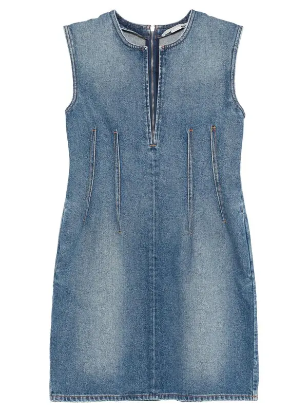 Stella McCartney Denim Mini Dress - Vintage Blue Denim