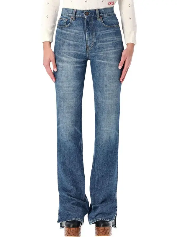 Chloé Straight-leg Jeans - Faded Indigo
