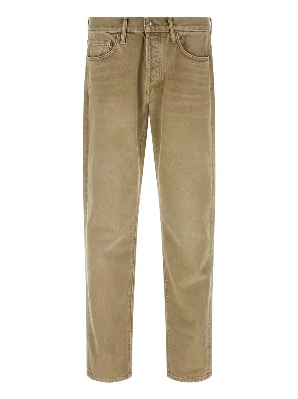 TOM FORD Straight Leg Jeans - Beige