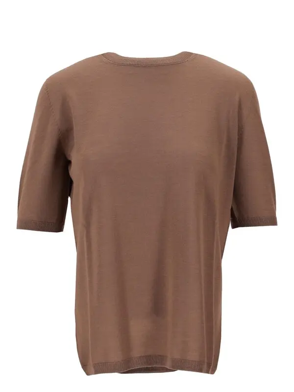 Max Mara Maglia Canottiera Top - Nocciola