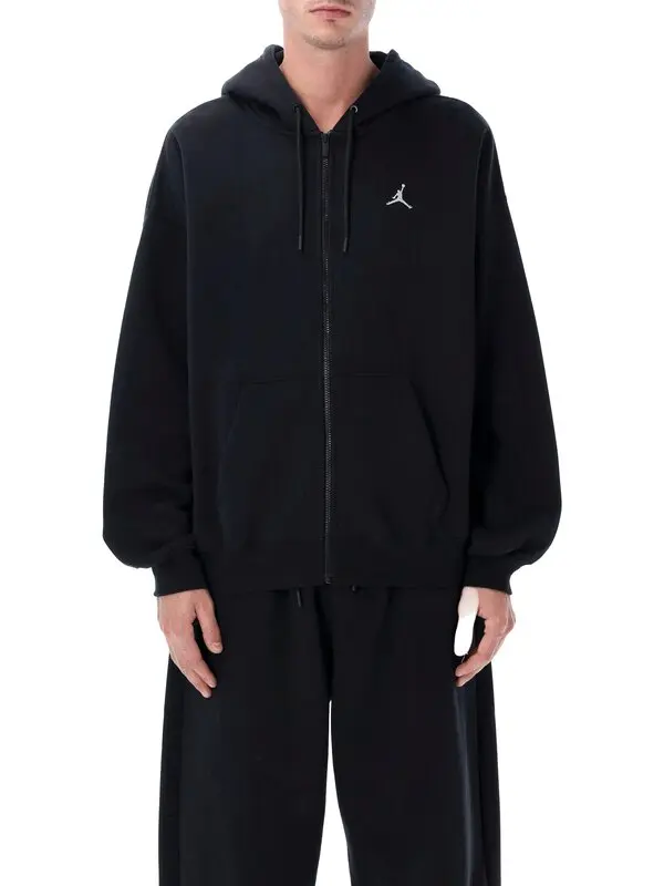 JORDAN Brooklyn Fleece Oversized Full-zip Hoodie - Black