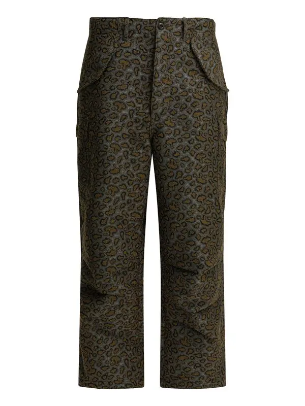 BEAMS Printed Trousers - Brown