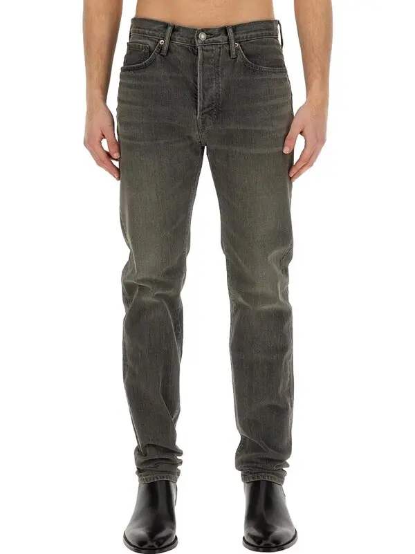 TOM FORD Straight Leg Jeans - Grey
