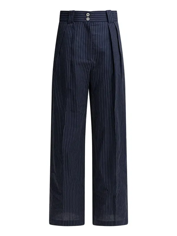 INES DE LA FRESSANGE PARIS Trousers - Blue