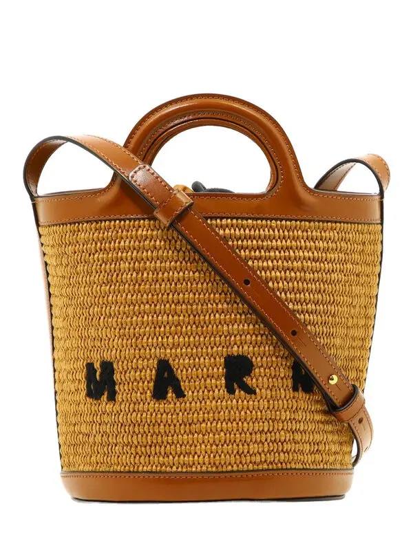 Marni Tropicalia Mini Bucket Bag - Beige