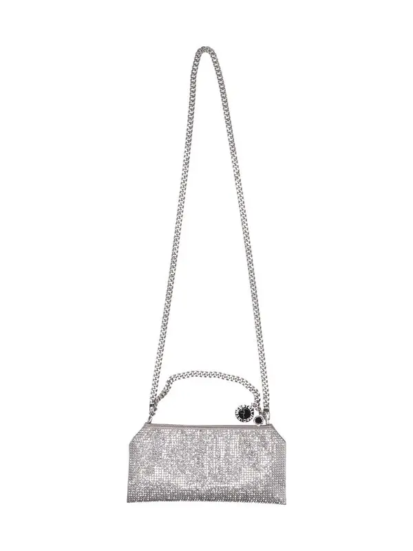Stella McCartney Falabella Clutch With Chain Strap - Silver