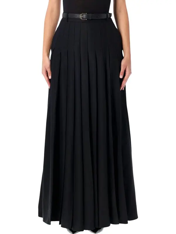 SELF-PORTRAIT Maxi Skirt - Black