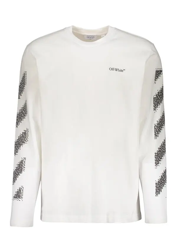 Off-White Long Sleeve T Shirt - White
