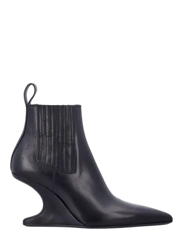 Rick Owens Ankle Sharp Boots - Black