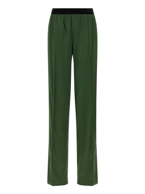 TOM FORD Silk Pant - Green