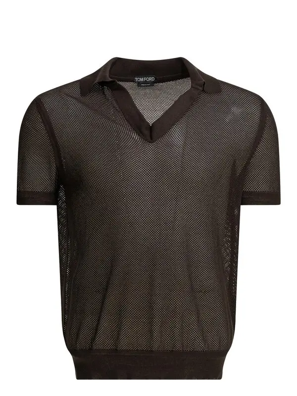 TOM FORD Polo Shirts - Brown