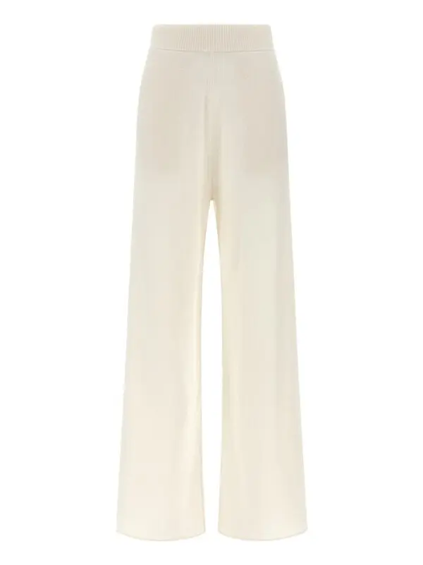 Max Mara Pure Cashmere Knit Pants - White