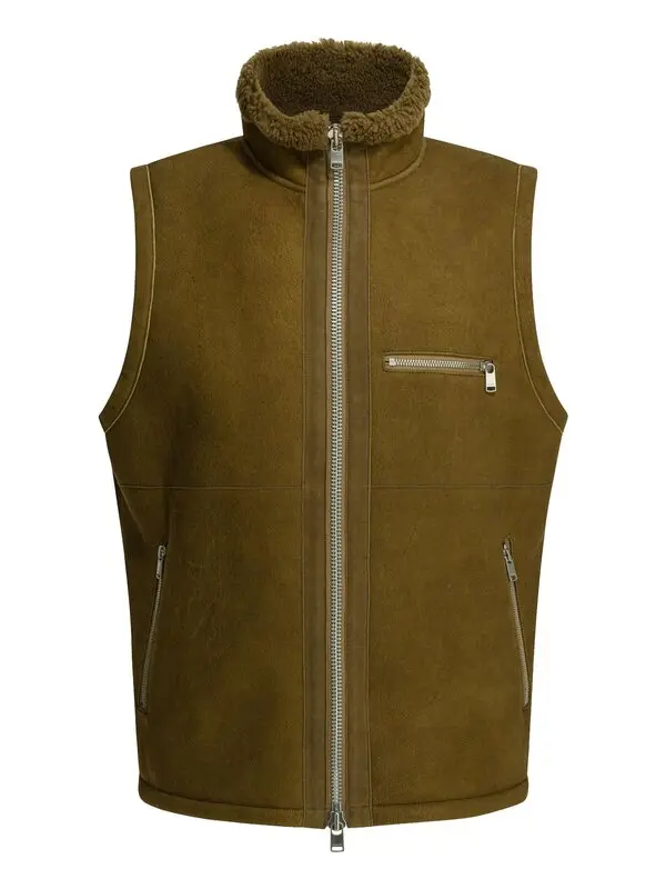NONNATIVE Sleeveless Shearling Jacket - Brown