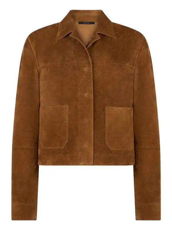 TOM FORD Suede Leather Jacket - Brown