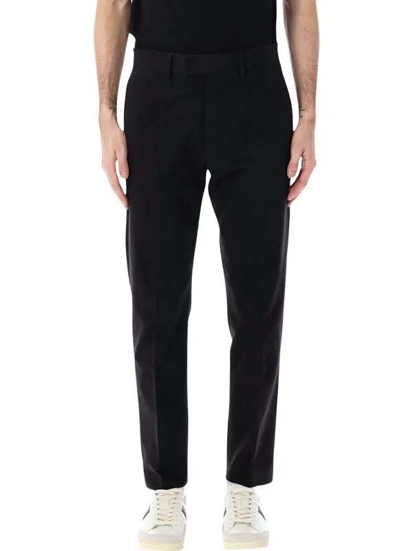 TOM FORD Brushed Cotton Drill Chino Trousers - Black