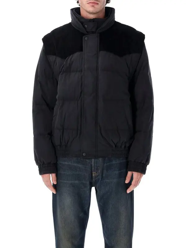 MARANT Corduroy Insert Puffer Jacket - Black