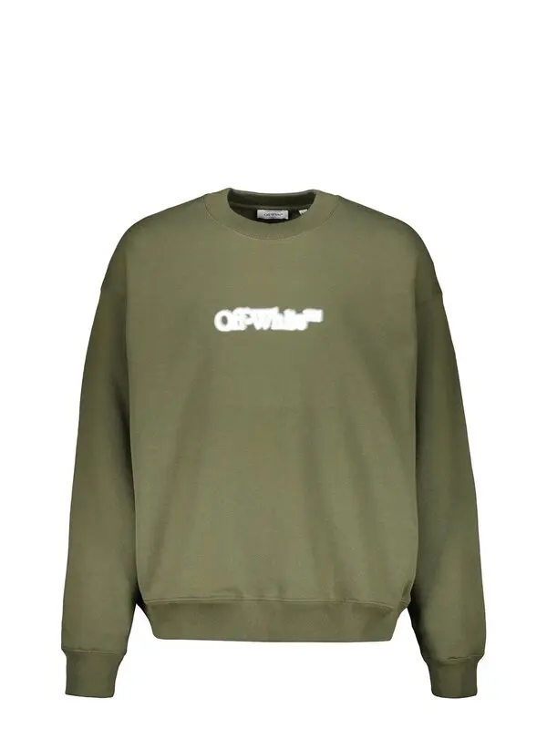 Off White Logo Sweatshirt - Green