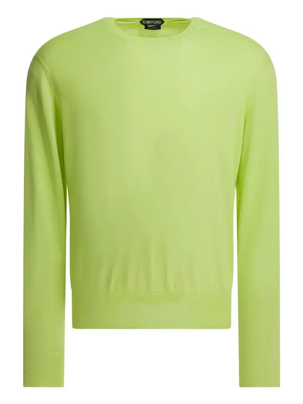 TOM FORD Cotton Crewneck Sweater - Green