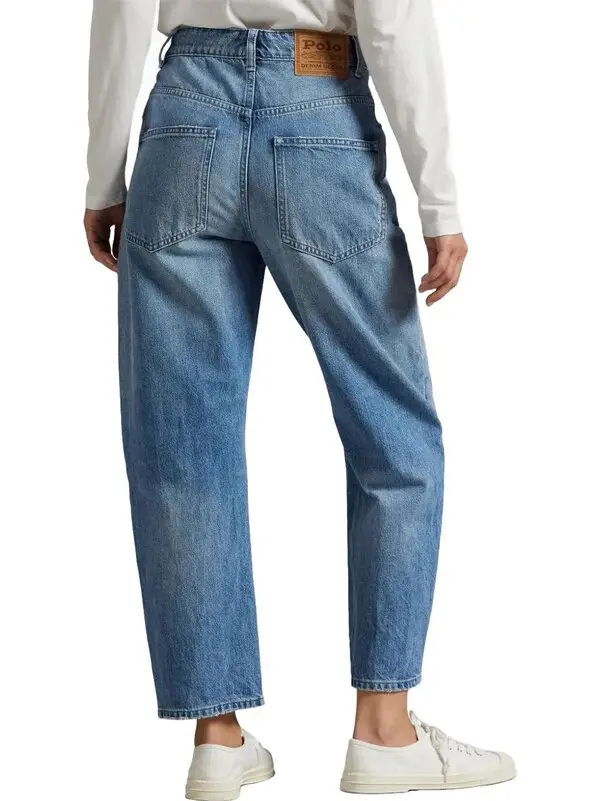 Ralph Lauren Relaxed Tapered Ankle Boyfriend Jeans - Keene Wash