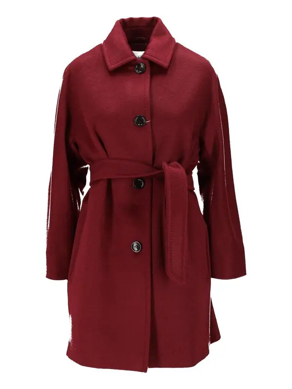 Max Mara Belted Coat - Lampone