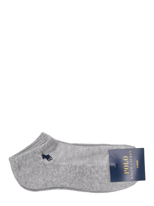 Ralph Lauren Sport Low Cut No Show Socks 3 Pack - Grey