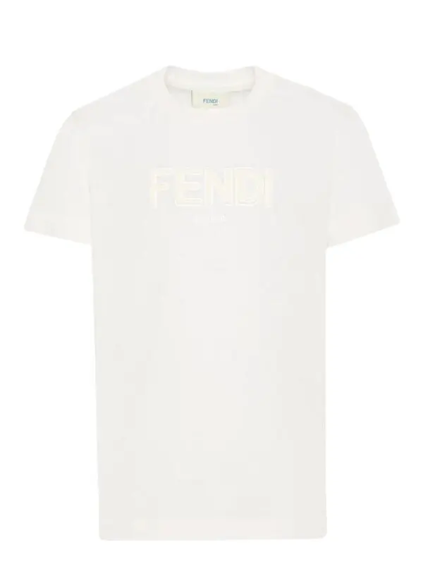 Fendi T-shirt With Logo - White