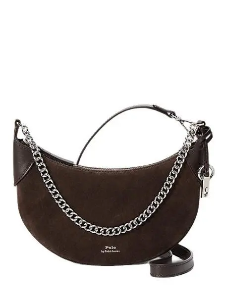 Ralph Lauren Polo Id Mini Chain Crossbody Bag - Chocolate/tobacco