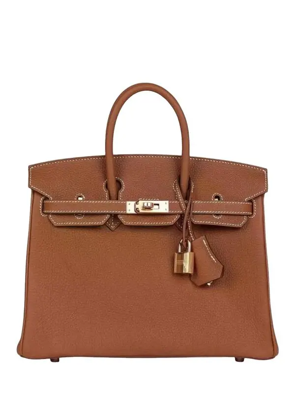 Hermès 2025 25 Birkin Leather Tote - Brown