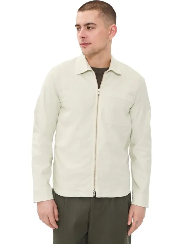 Officine Générale Malo Twill Overshirt - Moon