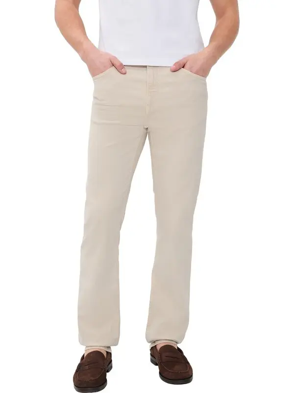 FRAME Modern Straight Twill Jeans - Milk Beige