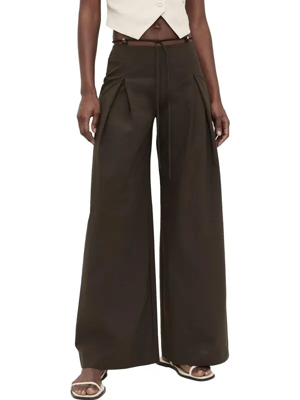 Bec & Bridge Albi Beaded Trousers - Espresso