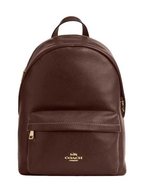 COACH® Taylor Small Backpack - Pebbled Leather/gold/maple
