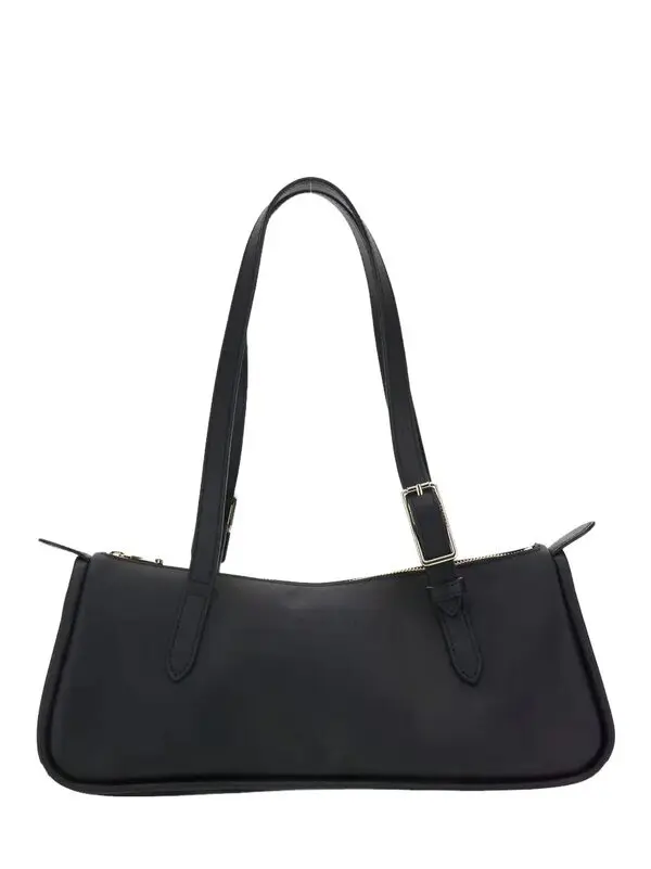 Longchamp East/west Leather Shoulder Bag - Black