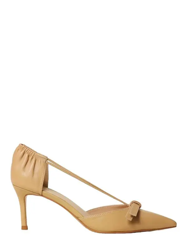 TWINSET Bow-detail Leather Pumps - Neutrals