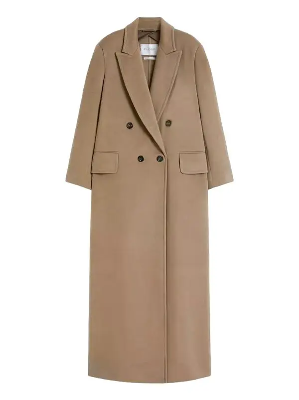 Max Mara Double-breasted Cashmere Coat - Neutrals