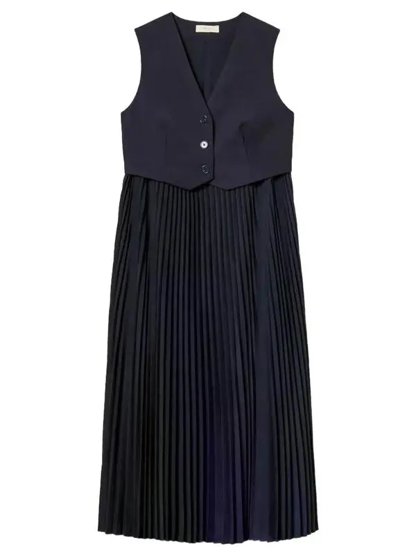TWINSET Pleated Midi Dress - Blue