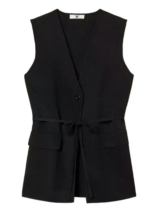 TWINSET Sleeveless Jacket - Black